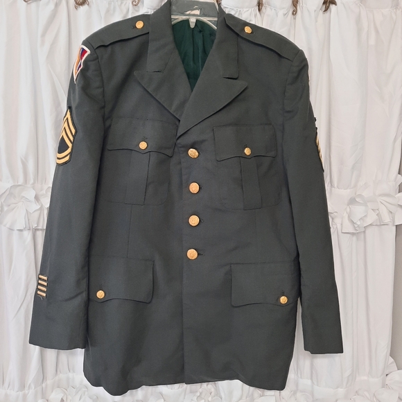 Jackets & Coats | Military Dress Jacket 4r Army Green Jacket Only ...